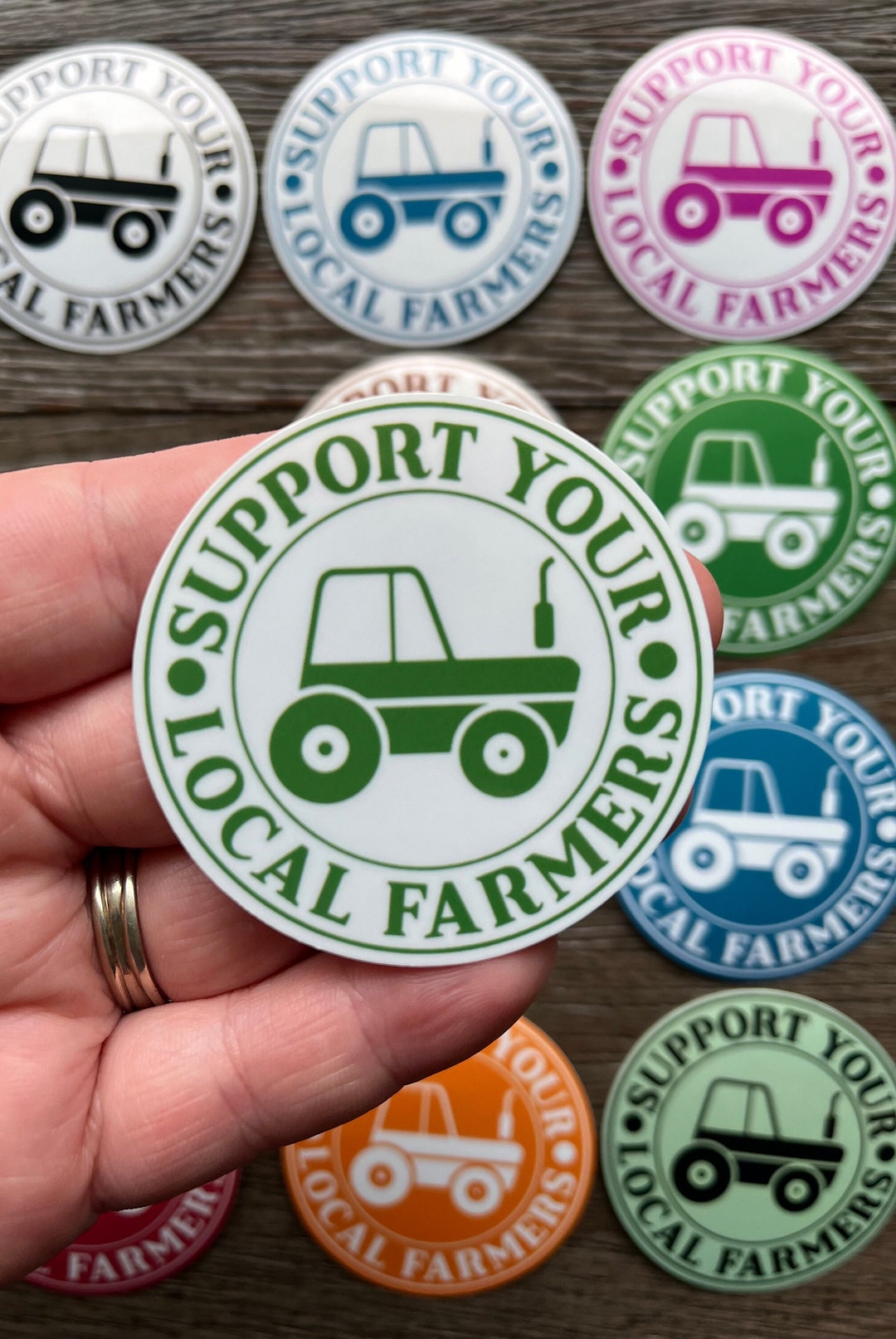 Support Farmers Sticker, Support Your Local Farmers Sticker, Farming ...