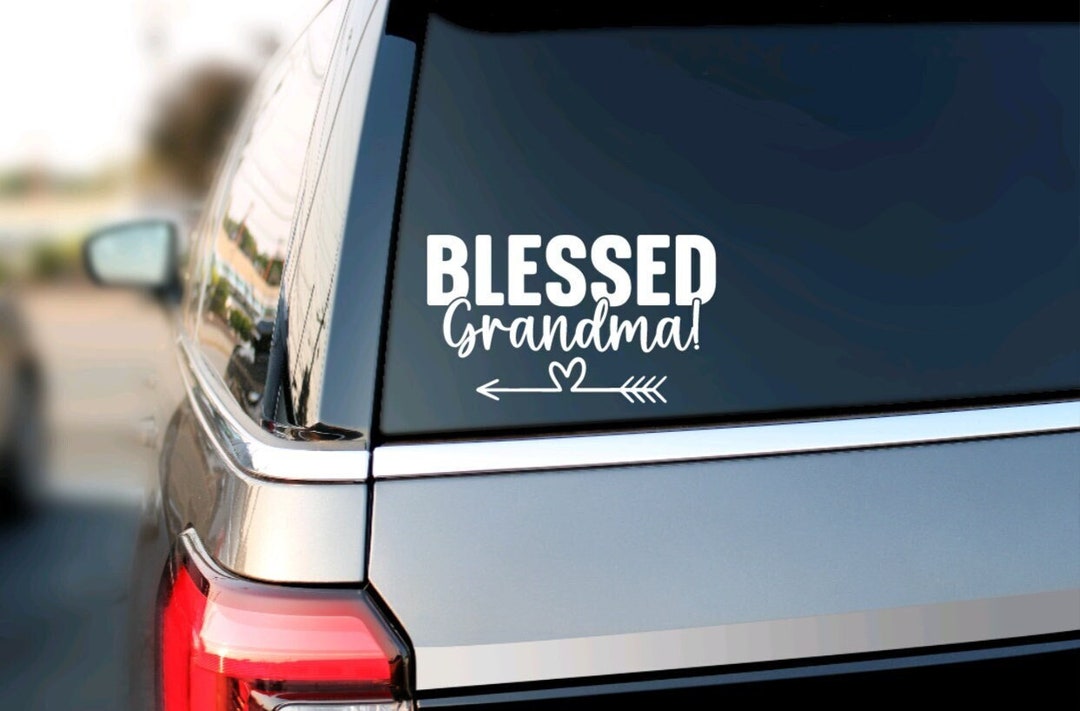 Grandma Window Sticker, Grandma Gift, Car Window Decals, Waterproof ...