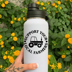 Support Local Farmers Decal, Car Window Decal, Support Farmers Sticker ...