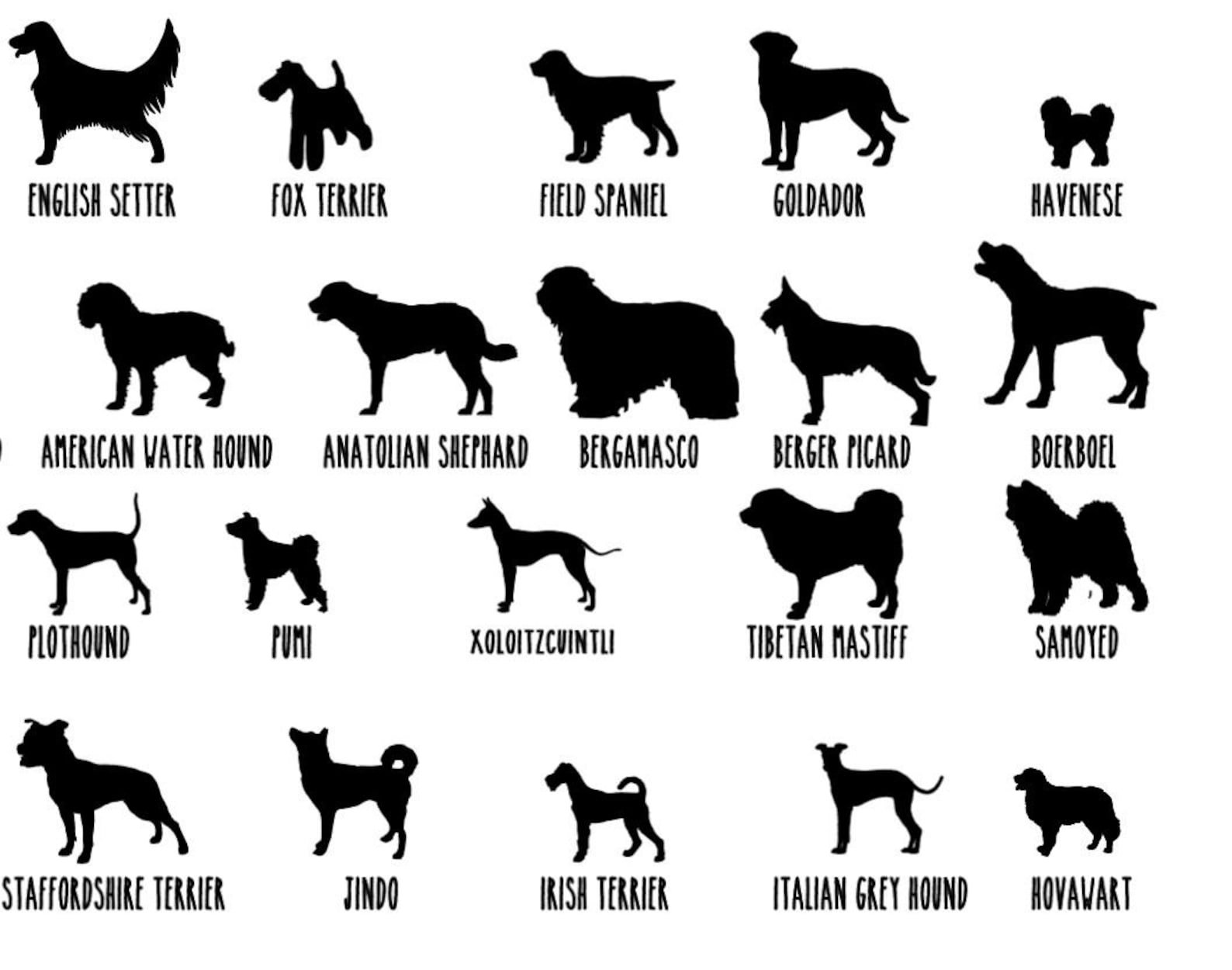 Custom Dog Decal Car Dog Car Sticker Dog Breed Decal - Etsy