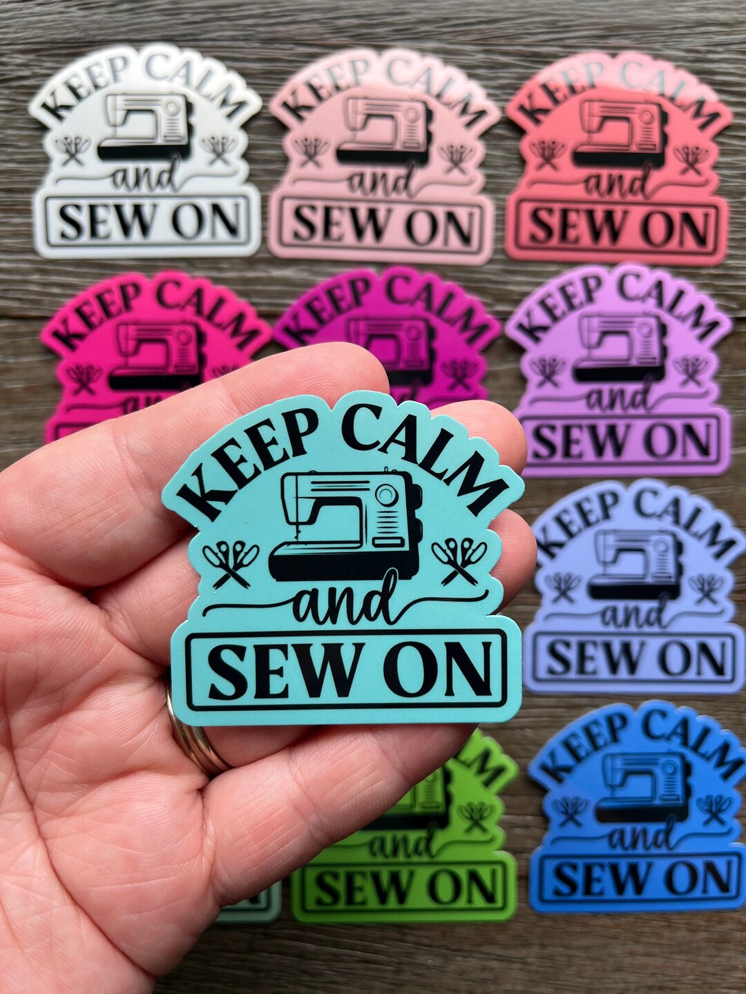 Keep Calm Stickers, Sewing Stickers, Seamstress Sticker, Quilting ...