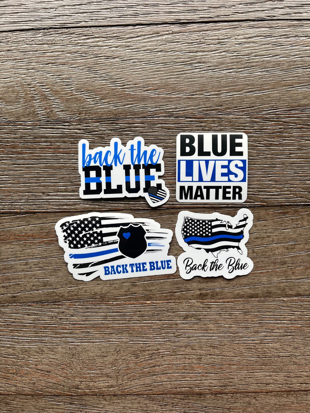Back the Blue Sticker, Blue Lives Matter Sticker, Police Sticker Decal ...