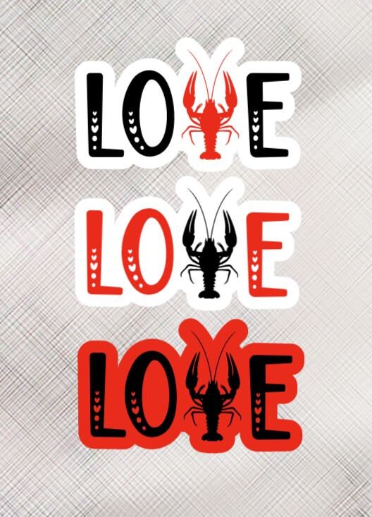 Crawfish Sticker Crayfish Sticker Crawfish Boil Decorations - Etsy