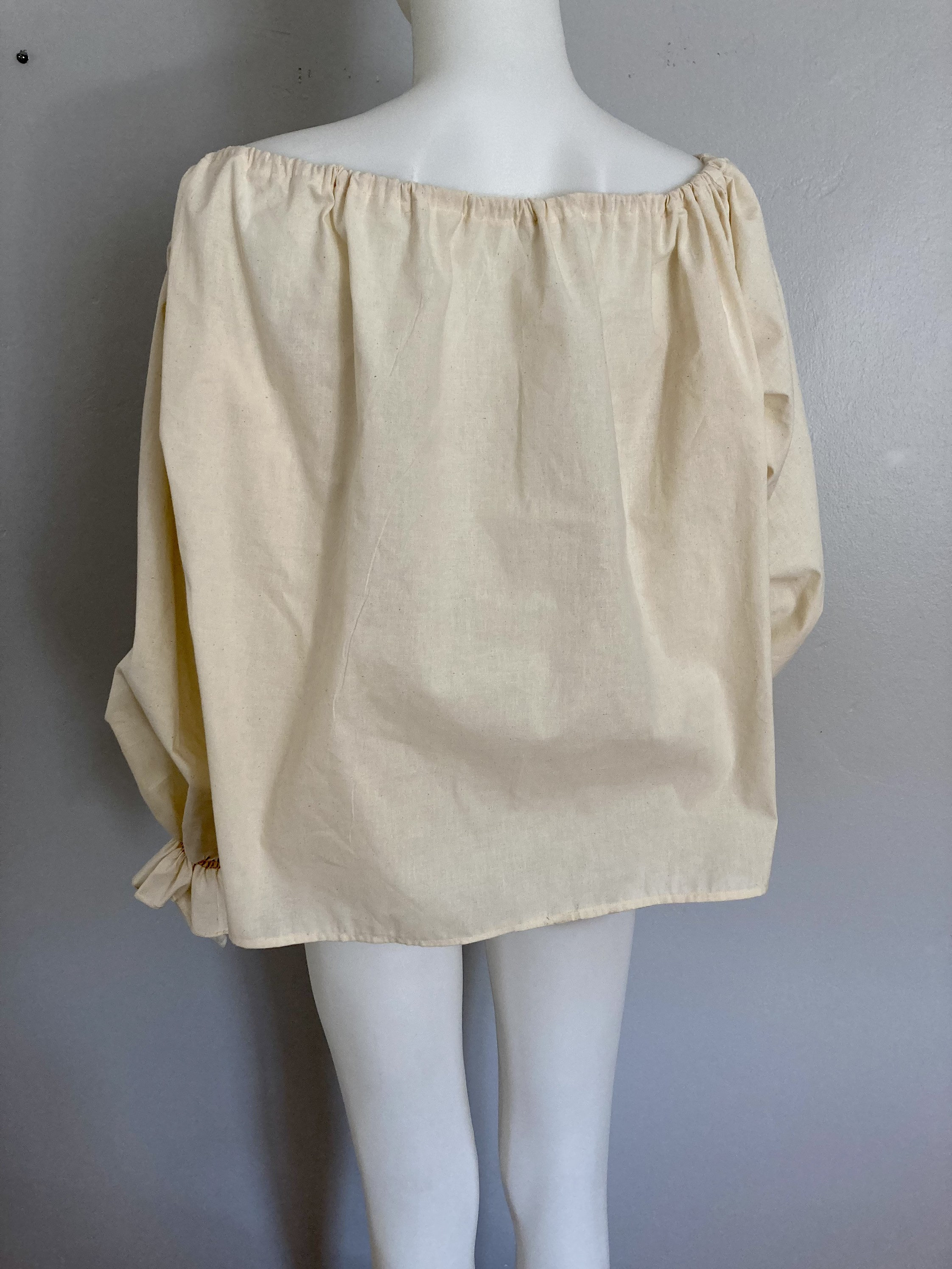 Womens Cotton Ren Faire Peasant Shift Shirt Long Sleeves - Etsy