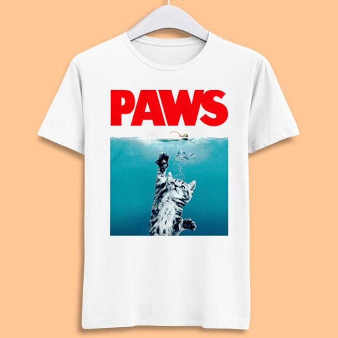 Paws Shark Funny Jaws Parody Animal Unisex Men Women Gift Cool Cult ...