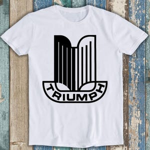 Triumph Motor Automobile Defunct Emblem Logo T Shirt Meme Gift Funny ...