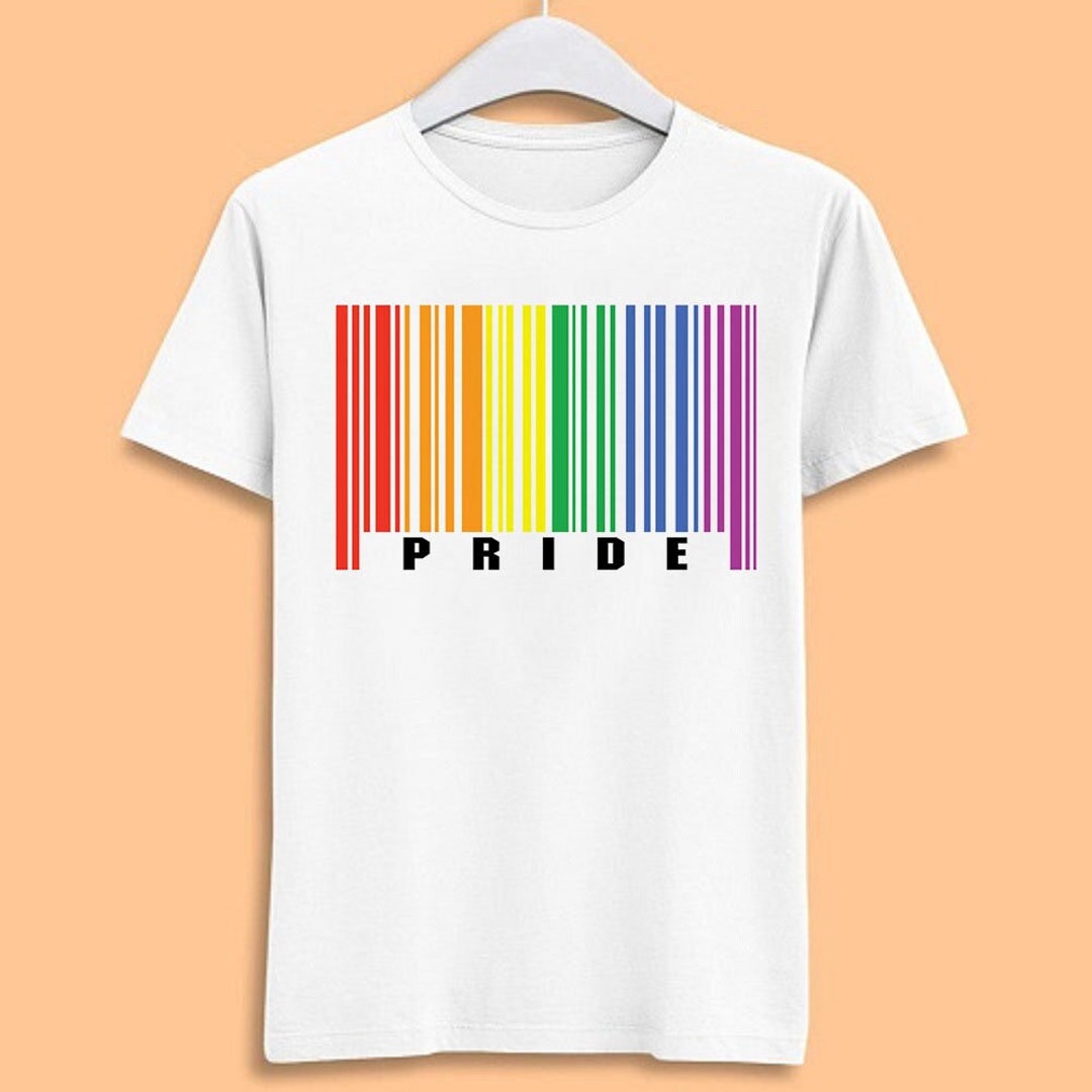 LGBTQ Pride Barcode Gay Lesbian Equality Human Gift Funny Style Unisex ...