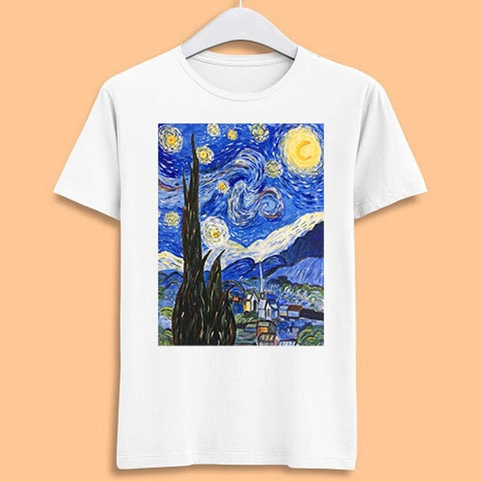 The Starry Night Vincent Van Gogh Unisex Men Women Gift Cool - Etsy