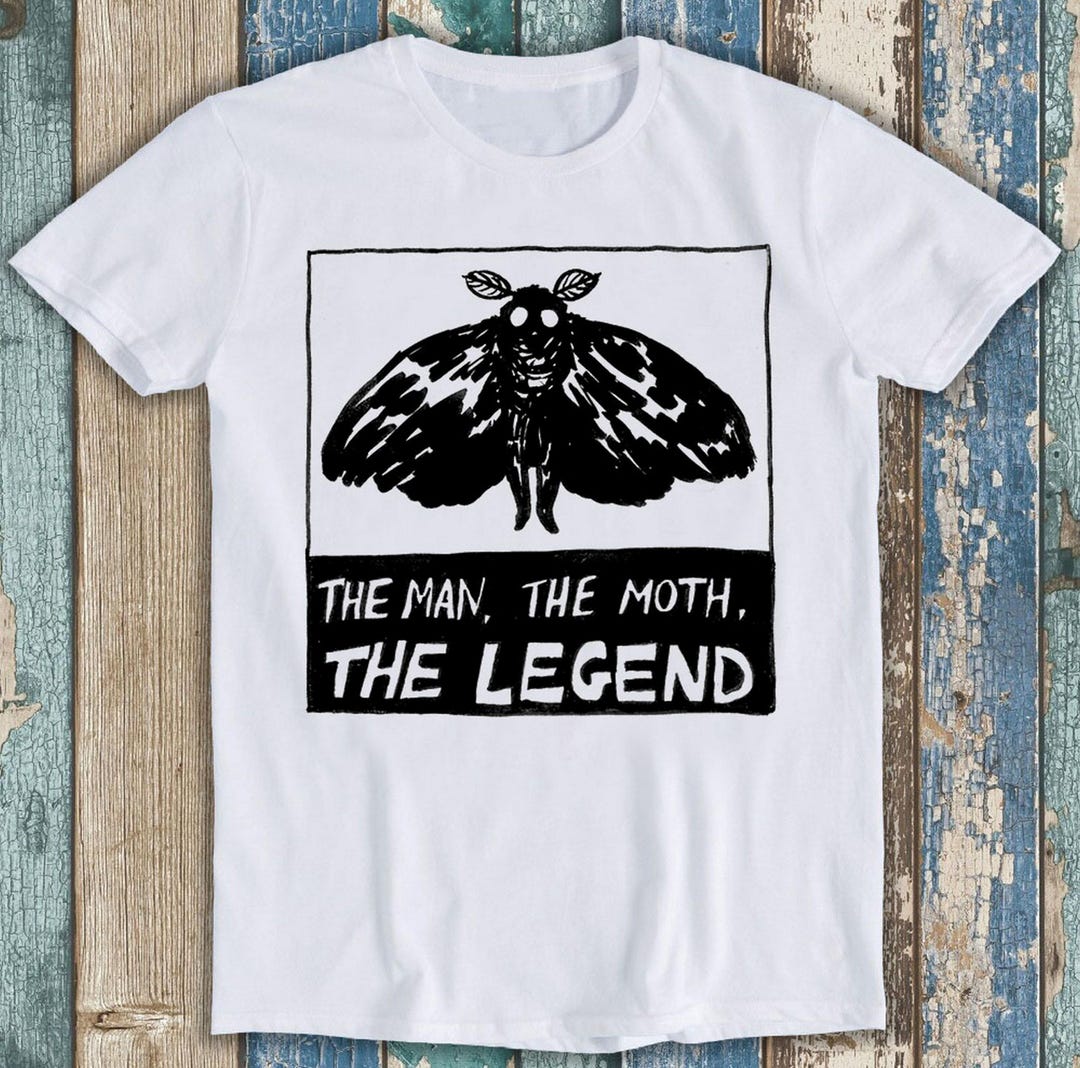 Mothman the Man the Moth the Legend Retro Funny Art Drawing Gamer Anime ...