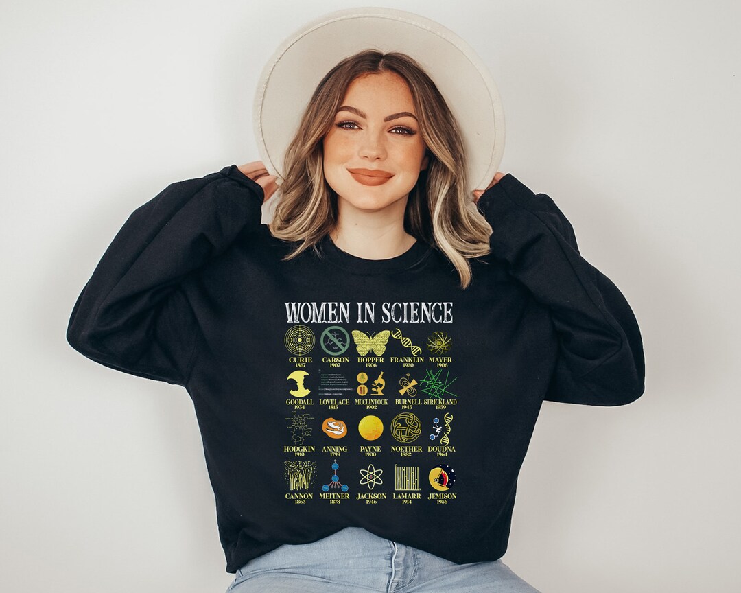 Retro Comfort Woman in Science Sweater, Science Shirt, Preppy Aesthetic ...