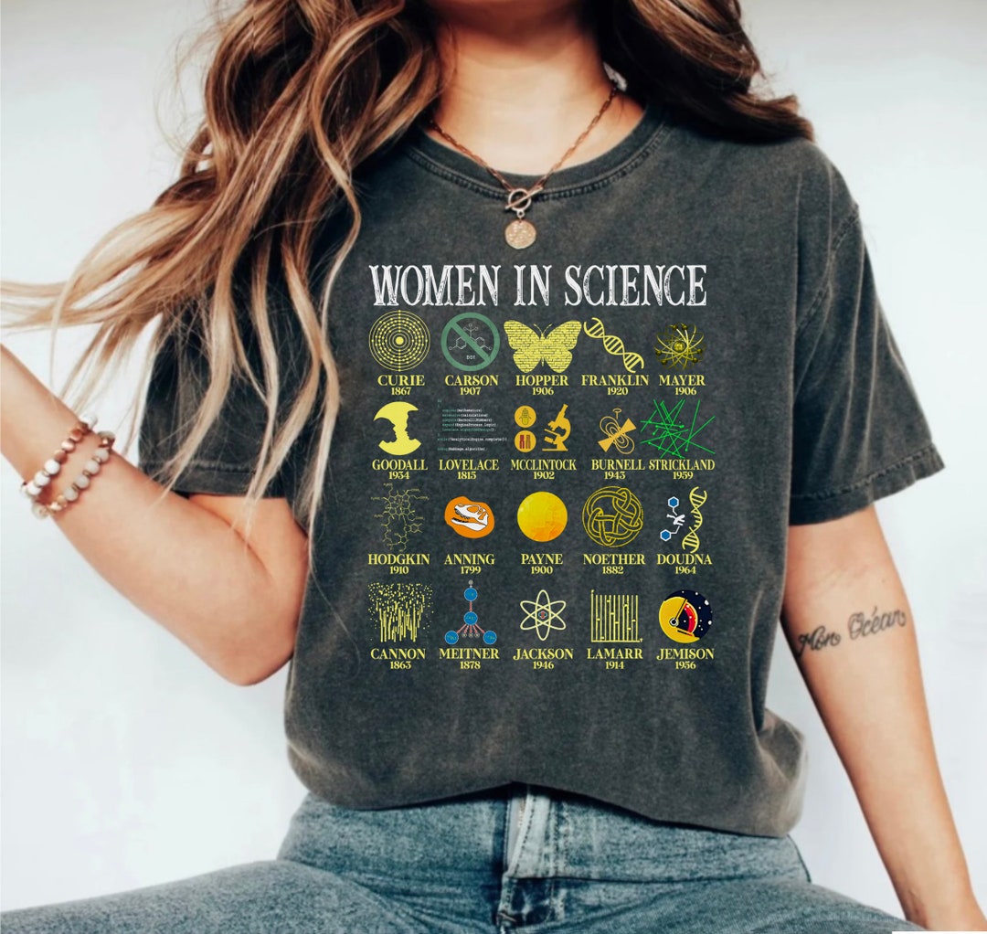 Retro Comfort Woman in Science Shirt, Science Shirt, Preppy Aesthetic ...