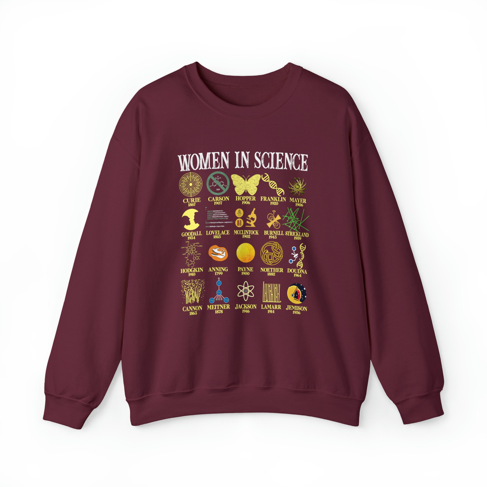 Retro Comfort Woman in Science Sweater, Science Shirt, Preppy Aesthetic ...