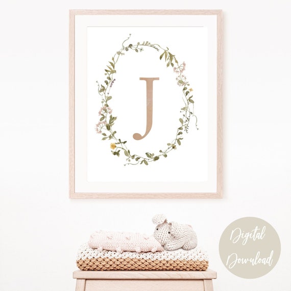 Custom Initial Print Name Printable Personalized Name Print - Etsy