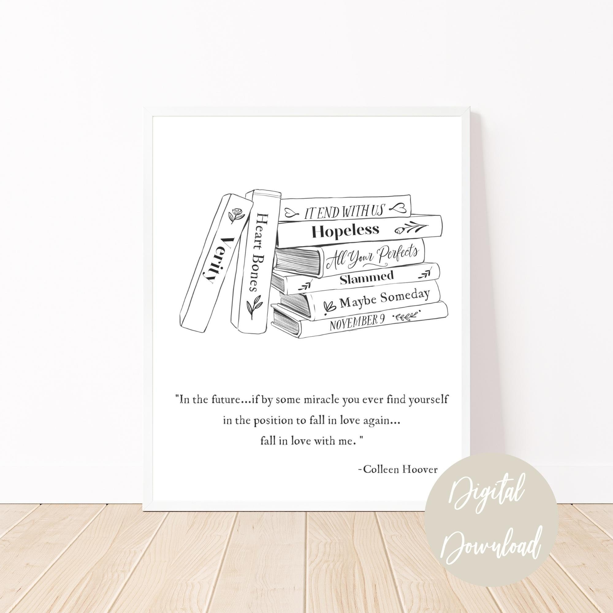 CUSTOMIZED Book Spine Stack Minimalist Book Poster Tiktok - Etsy