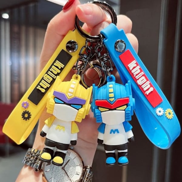 Robot Keychain - Etsy