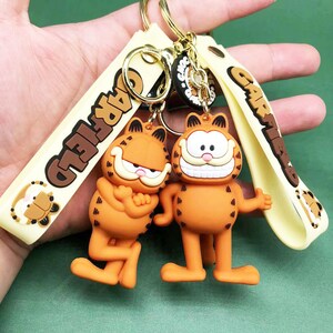 Garfield Keychains Adorable Cute Keychain Car Key House Key - Etsy Canada