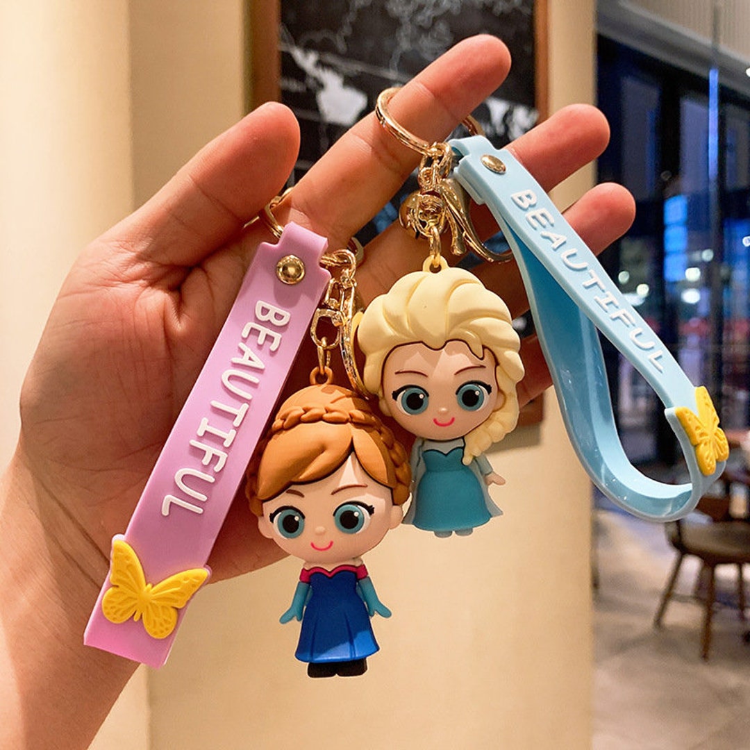 Disney Frozen Princess Queen Elsa and Anna Keychains - Etsy