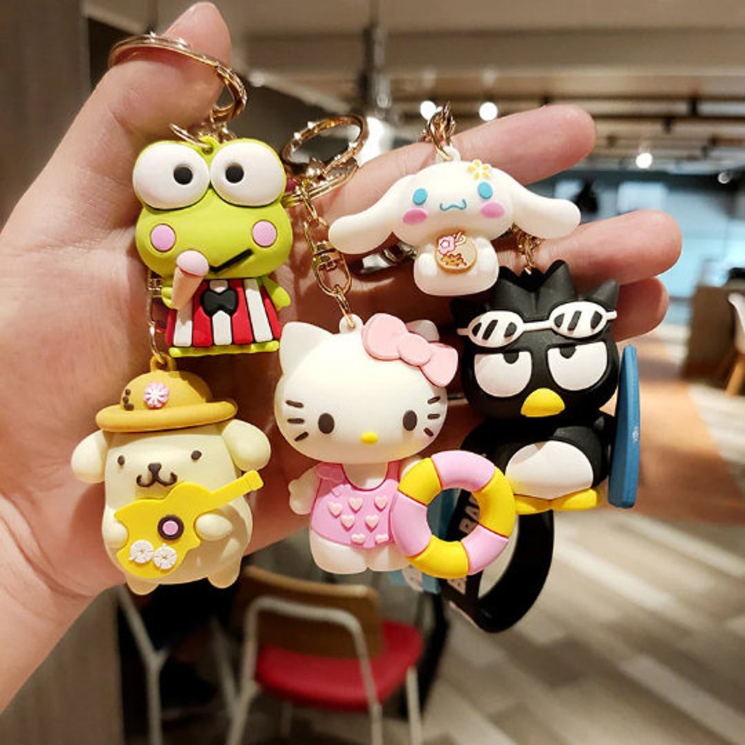 Hello Kitty, XO Friend, Keroppi, Pom Pom Purin, Cinnamoroll Keychains ...