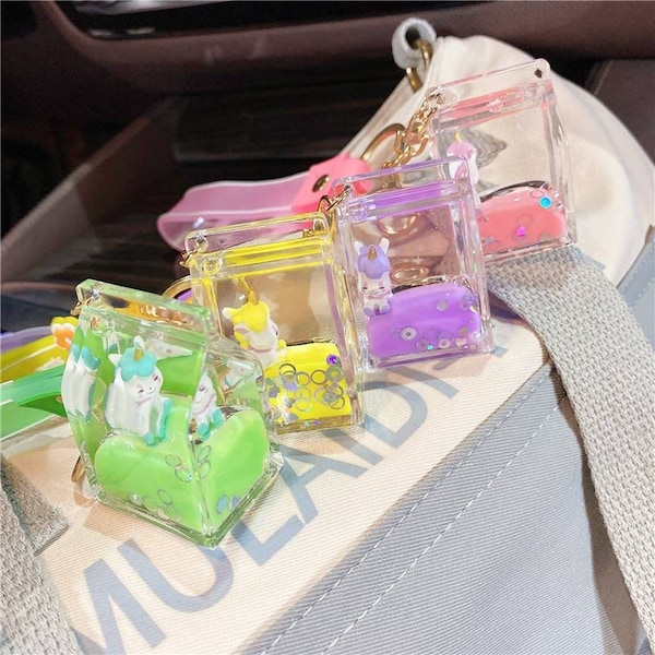 Liquid Keychain - Etsy