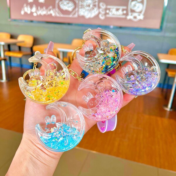 Liquid Keychain - Etsy