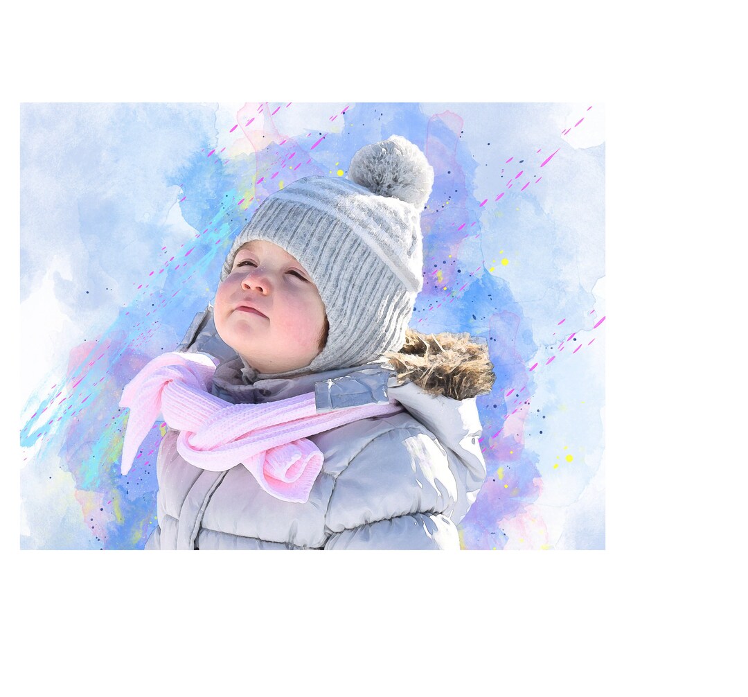 Personalized Watercolor Portrait, Custom Portrait From Photo, Canvas ...