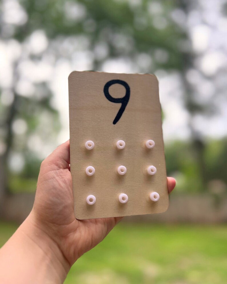 Montessori Tactile Counting Cards 1-10 Montessori Shelf - Etsy