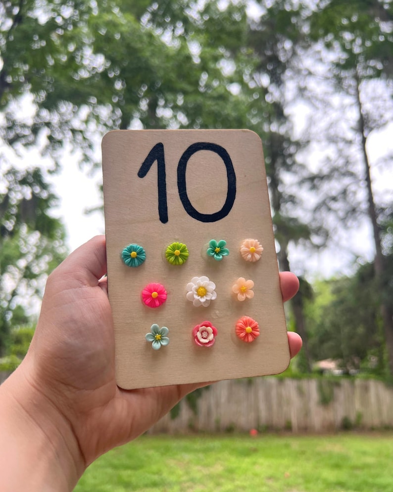 Montessori Tactile Counting Cards 1-10 Montessori Shelf - Etsy