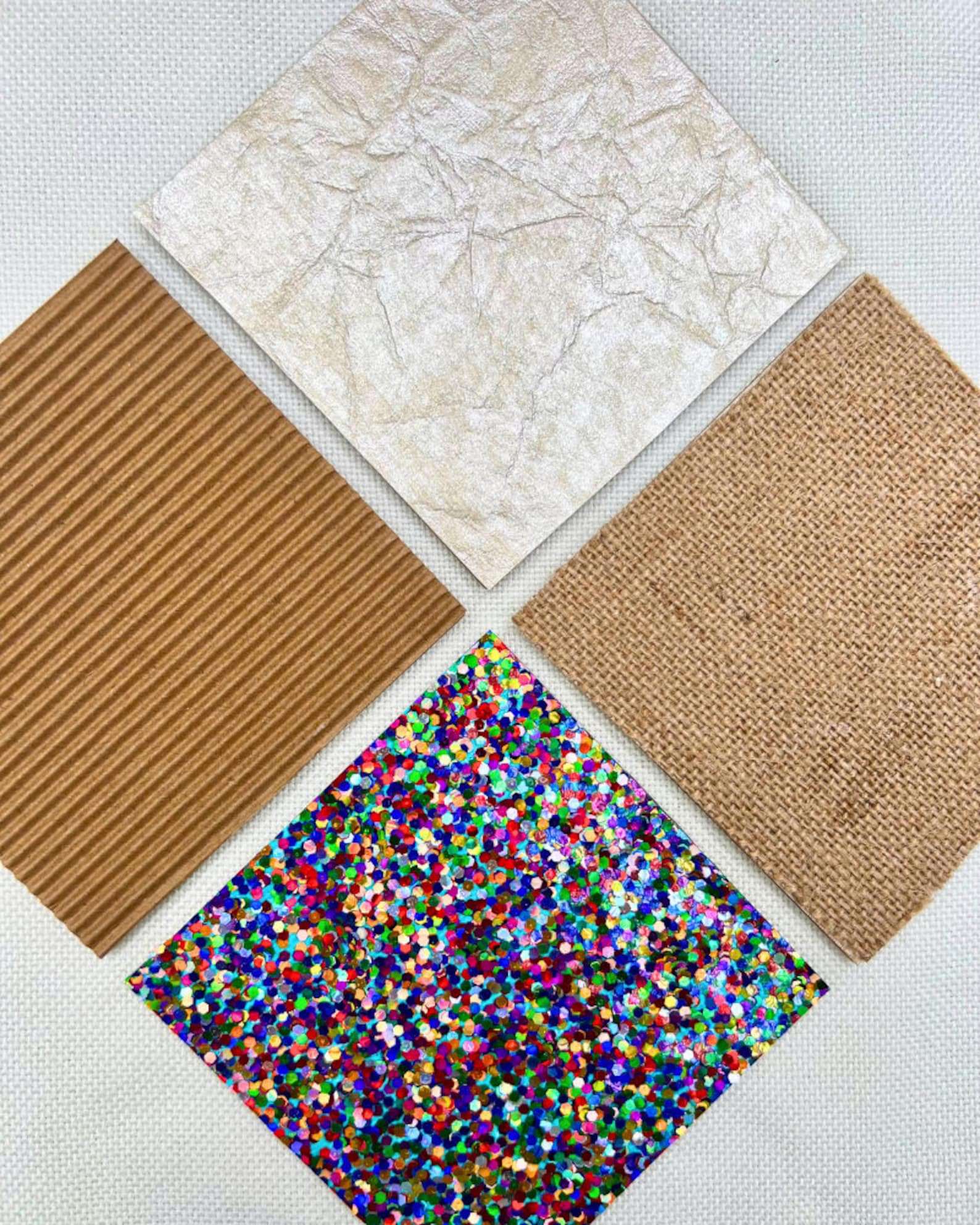 Sensory Squares for Infants, Set of 4, Tactile Exploration, Reversible ...