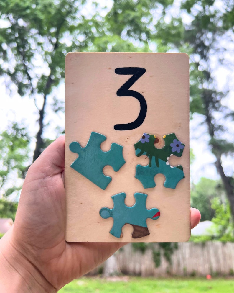 Montessori Tactile Counting Cards 1-10, Montessori Shelf Activity ...