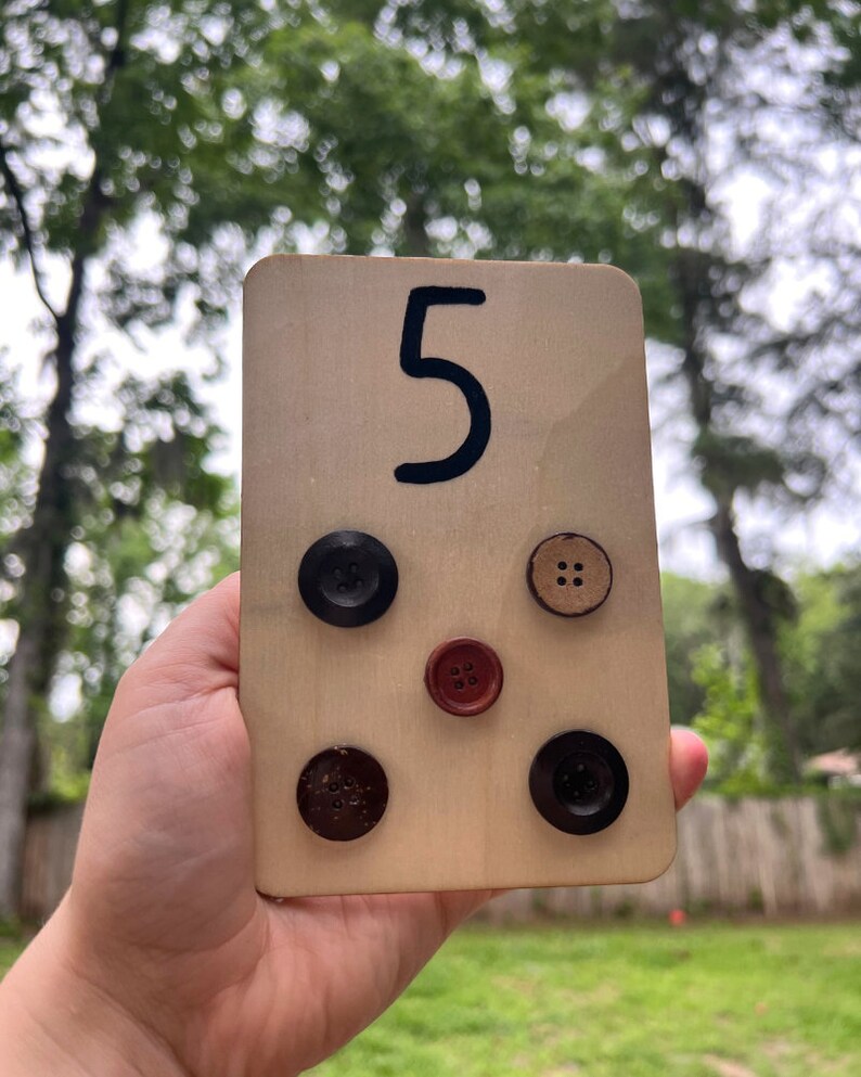 Montessori Tactile Counting Cards 1-10 Montessori Shelf - Etsy
