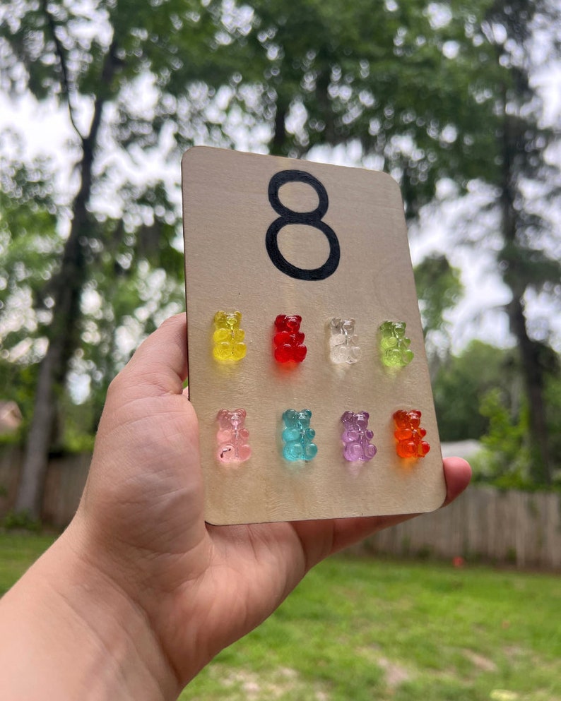 Montessori Tactile Counting Cards 1-10, Montessori Shelf Activity ...