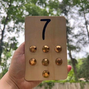 Montessori Tactile Counting Cards 1-10 Montessori Shelf - Etsy