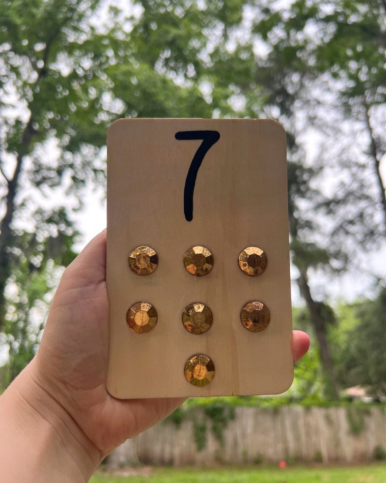 Montessori Tactile Counting Cards 1-10 Montessori Shelf - Etsy