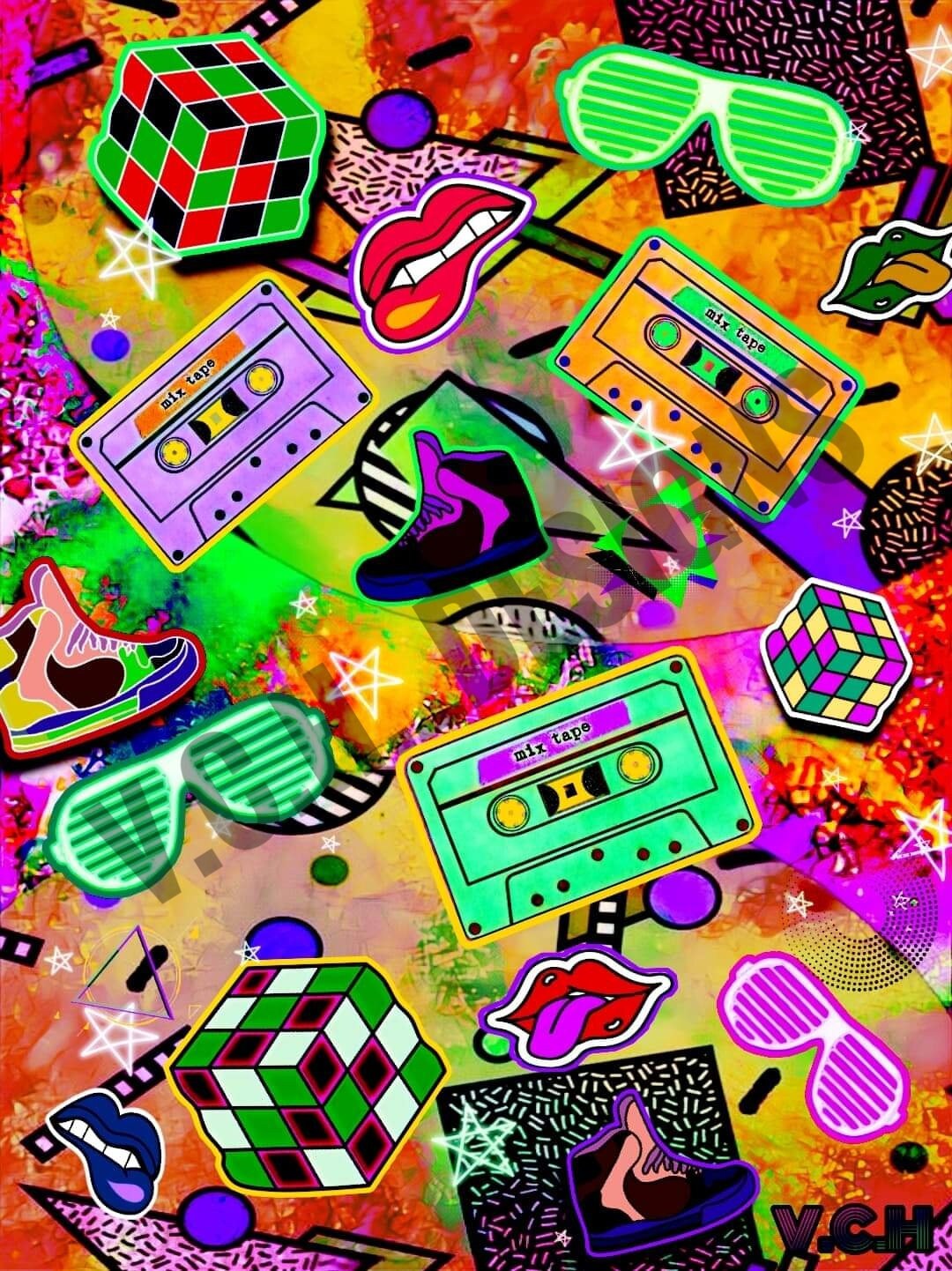 Retro 90s Digital Download 90s Poster 90s Artwork 90s - Etsy