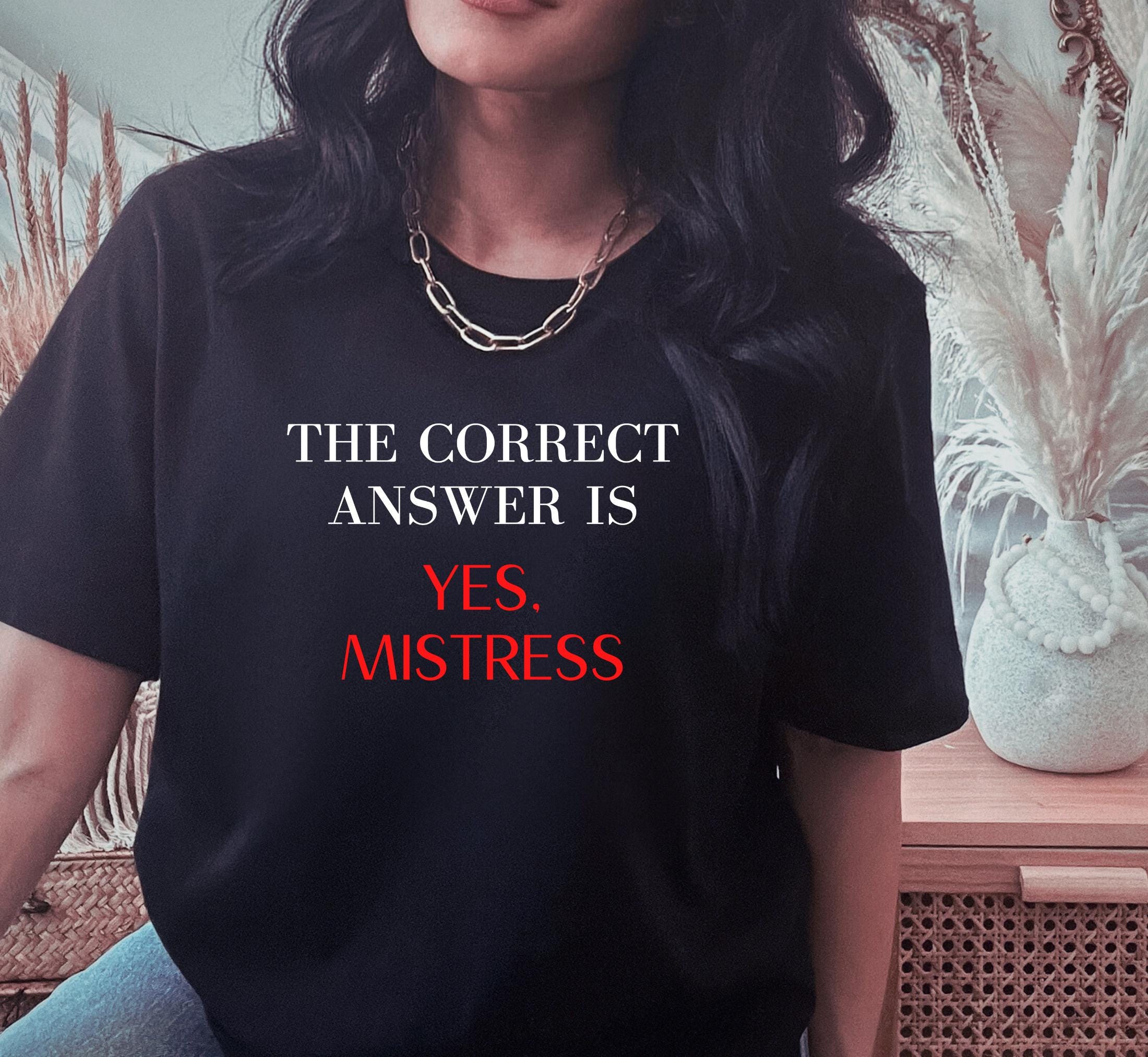 Yes Mistress Shirt - Lady Domme - Femdom - Dominatrix - Owned by ...
