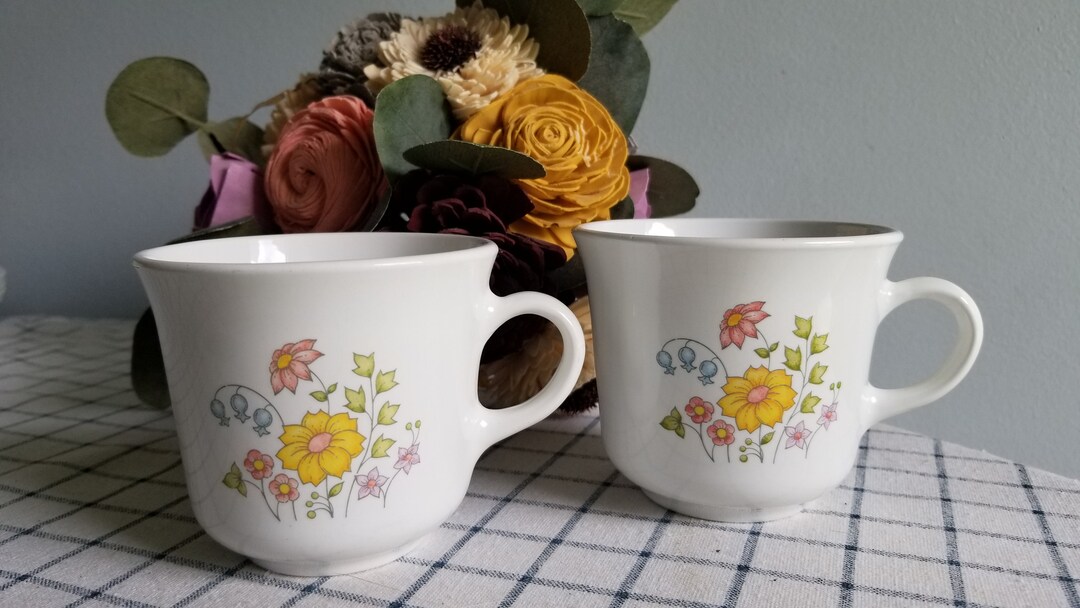 Corelle Spring Meadow Tea/coffee Cups - Etsy