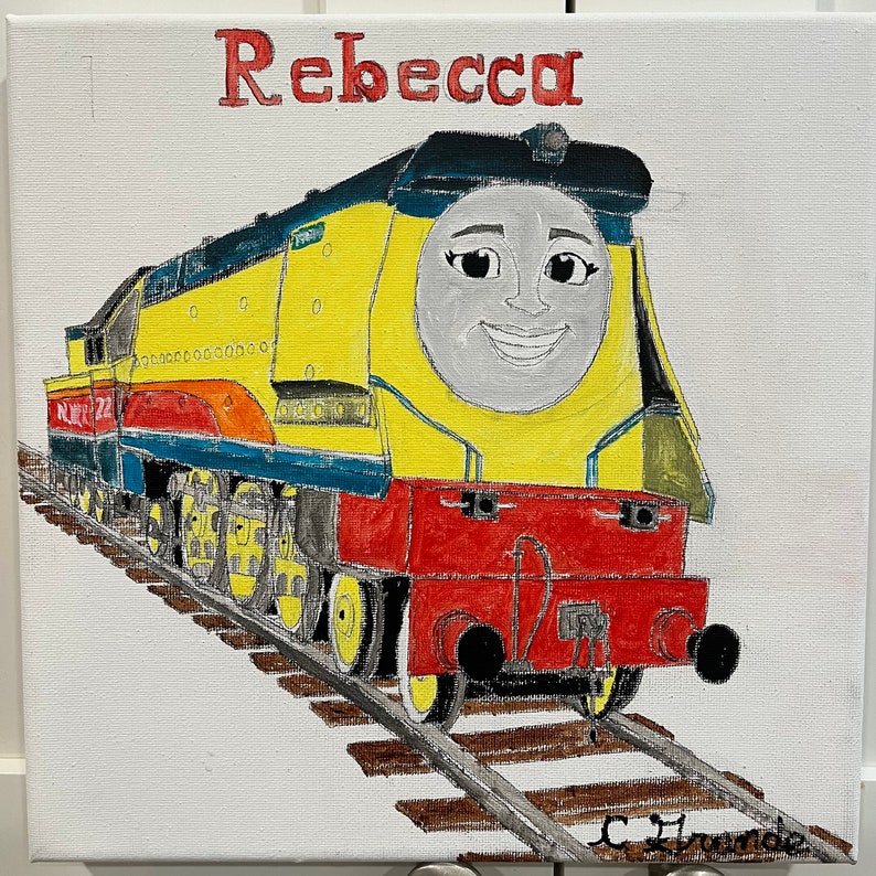 Rebecca the Big Yellow Engine - Etsy