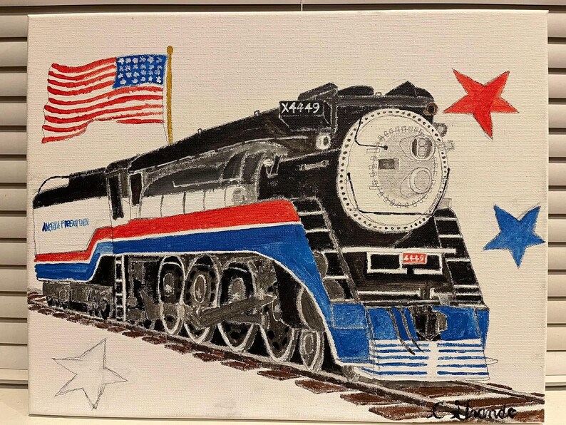 The SP 4449 American Freedom Steam Locomotive - Etsy