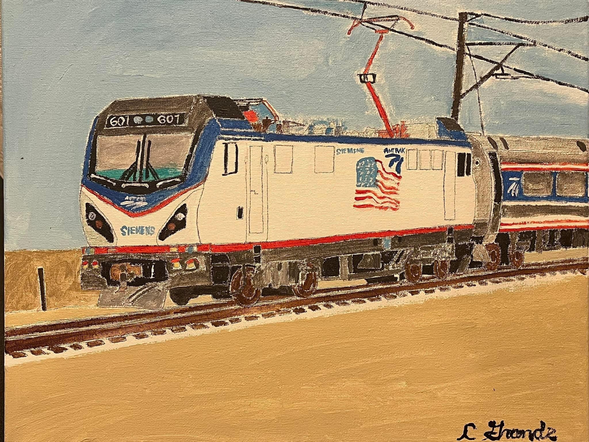 The Siemens ACS-64 Amtrak Train - Etsy