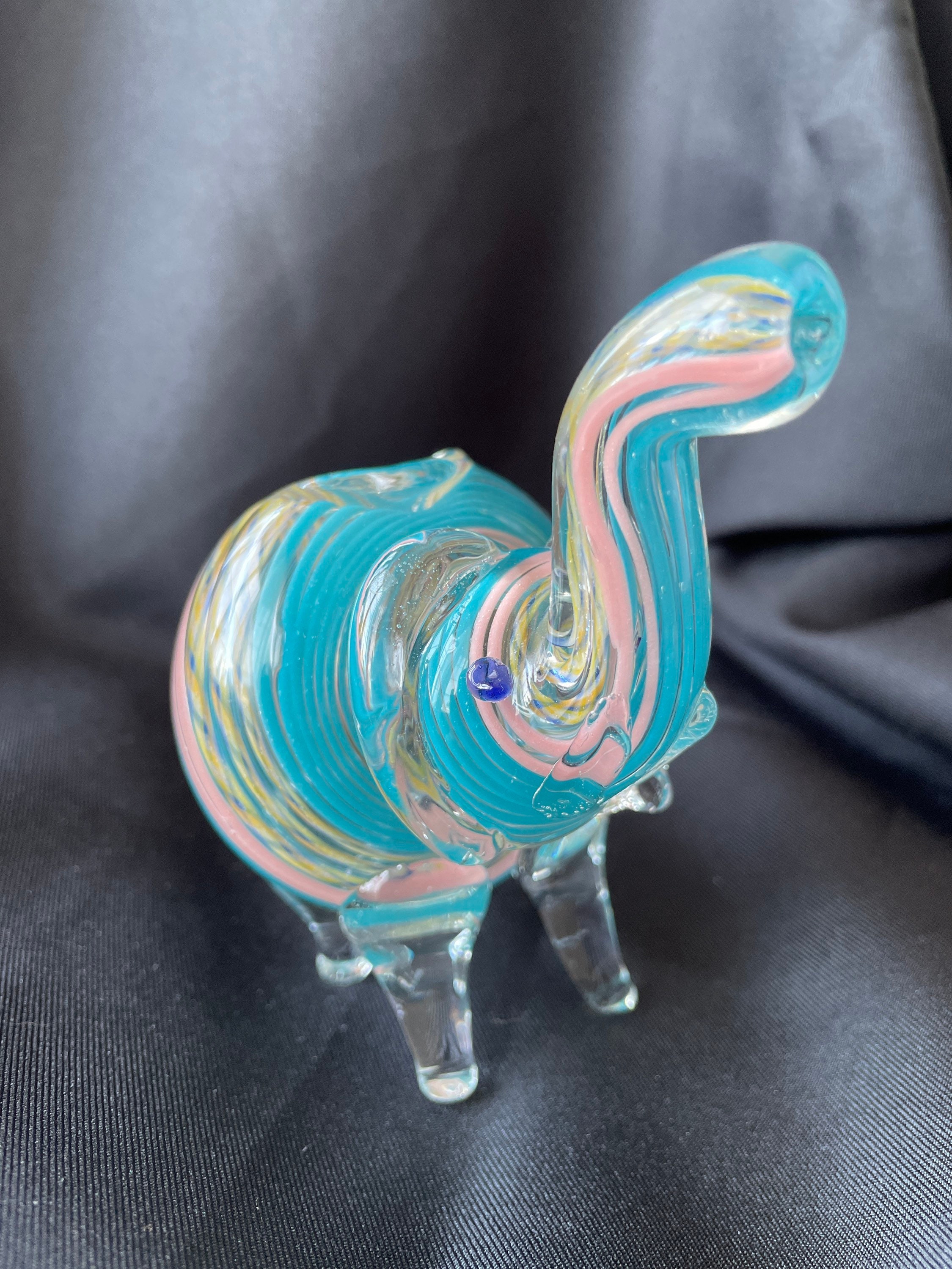 Elephant Glass Pipe Etsy