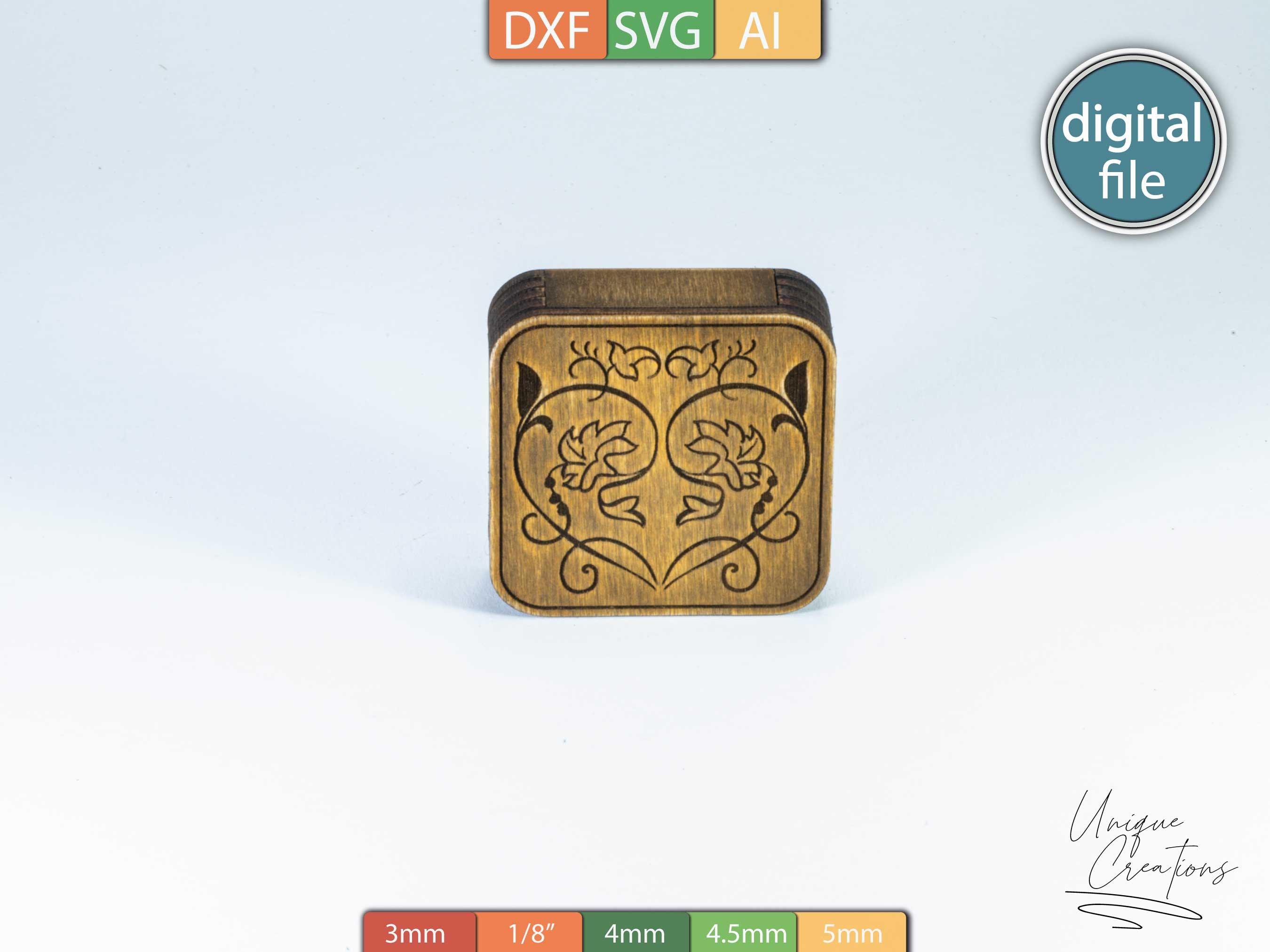 DIY Laser Cut Ring Box Template the Perfect Gift for Your - Etsy