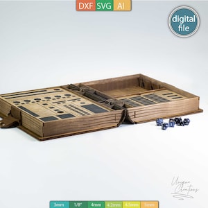 Bookbox With Character Sheet, Dicebox and Storage for Your Rpg Needs AI ...