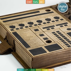 Bookbox With Character Sheet, Dicebox and Storage for Your Rpg Needs AI ...