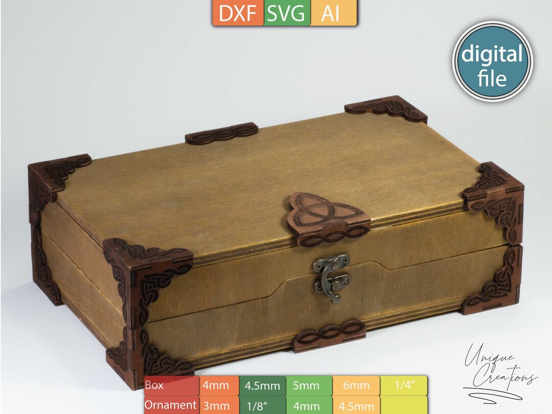 Gift Box SVG, Box Template SVG, Laser Cut Box SVG, Lasercutting ...