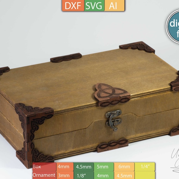 Lightburn Box Svg - Etsy