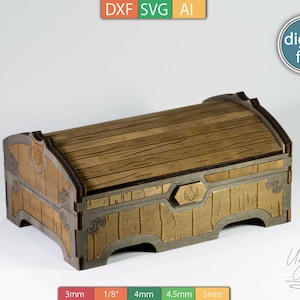 Dice Box Template, 3 Inlays for Dices, Jewelry and Other Things- Laser ...