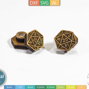 Laser Cut Dungeon Master Screen Template - Dragon and Dice Design - DXF ...