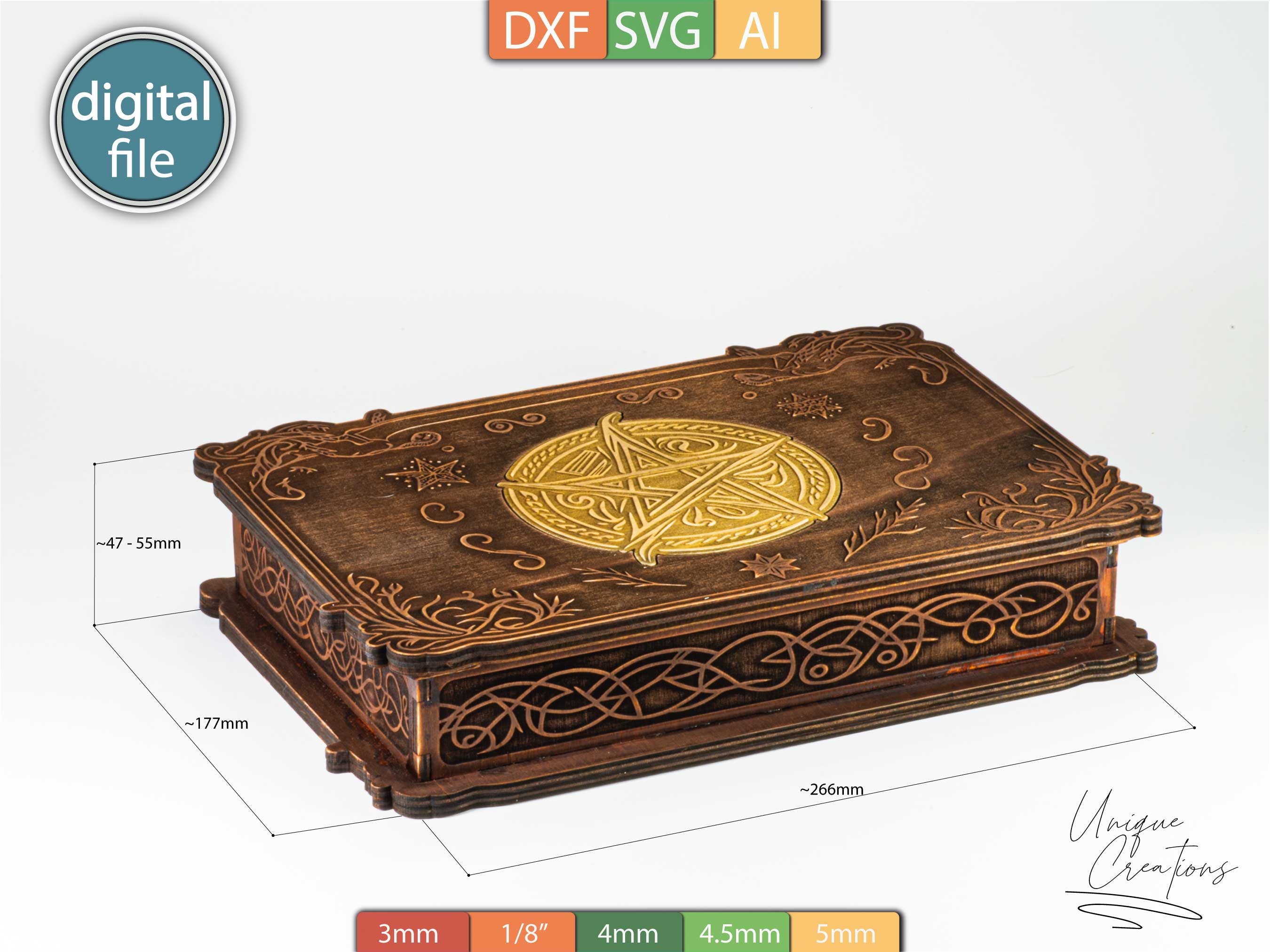 Dice Box Template 3 Inlays Laser Cut Template for Storage - Etsy Australia