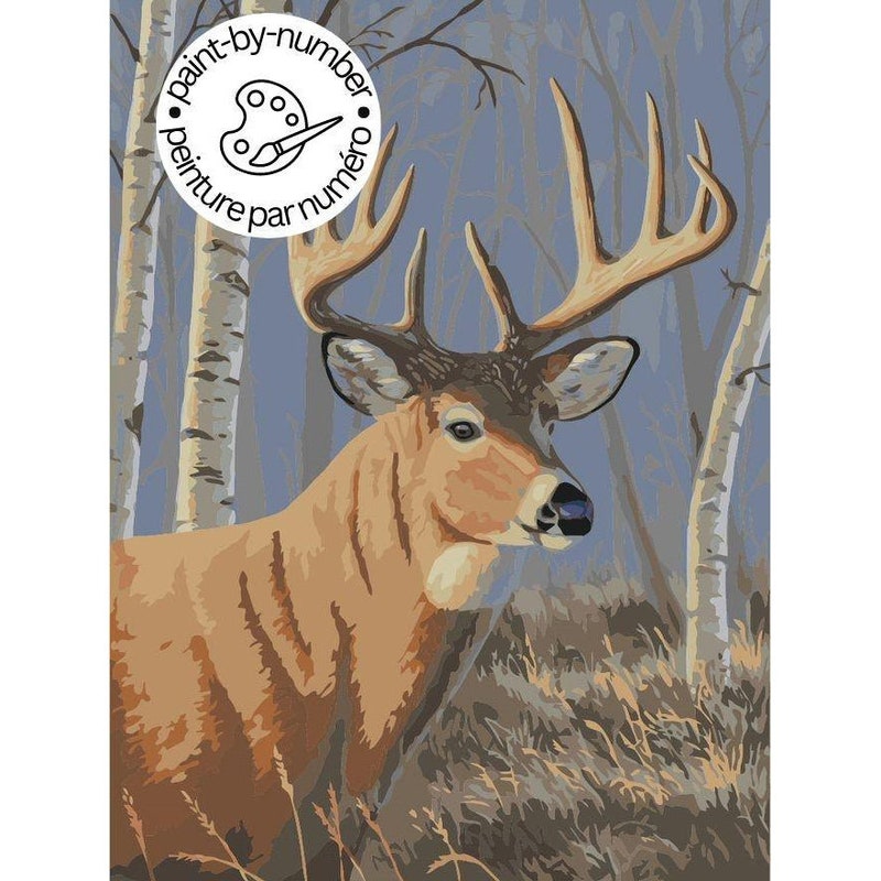 Paint by Number Deer - Etsy