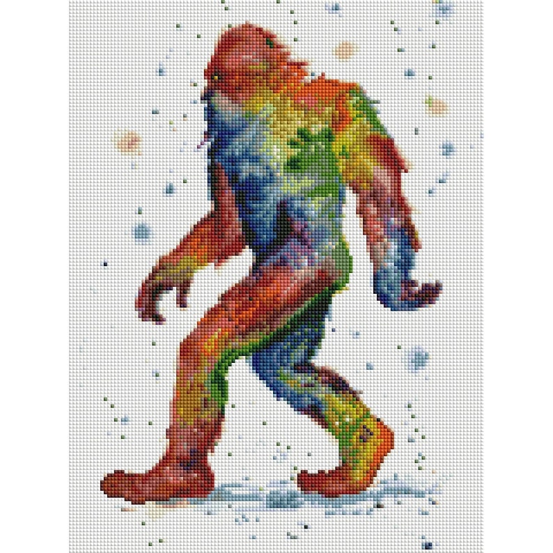 Sasquatch by Dave Bartholet DIY Diamond Painting - Etsy